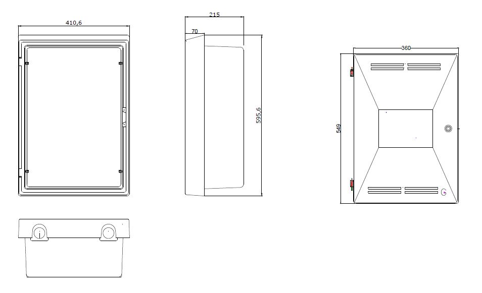 Tricel Kp Recessed Gas Box Complete