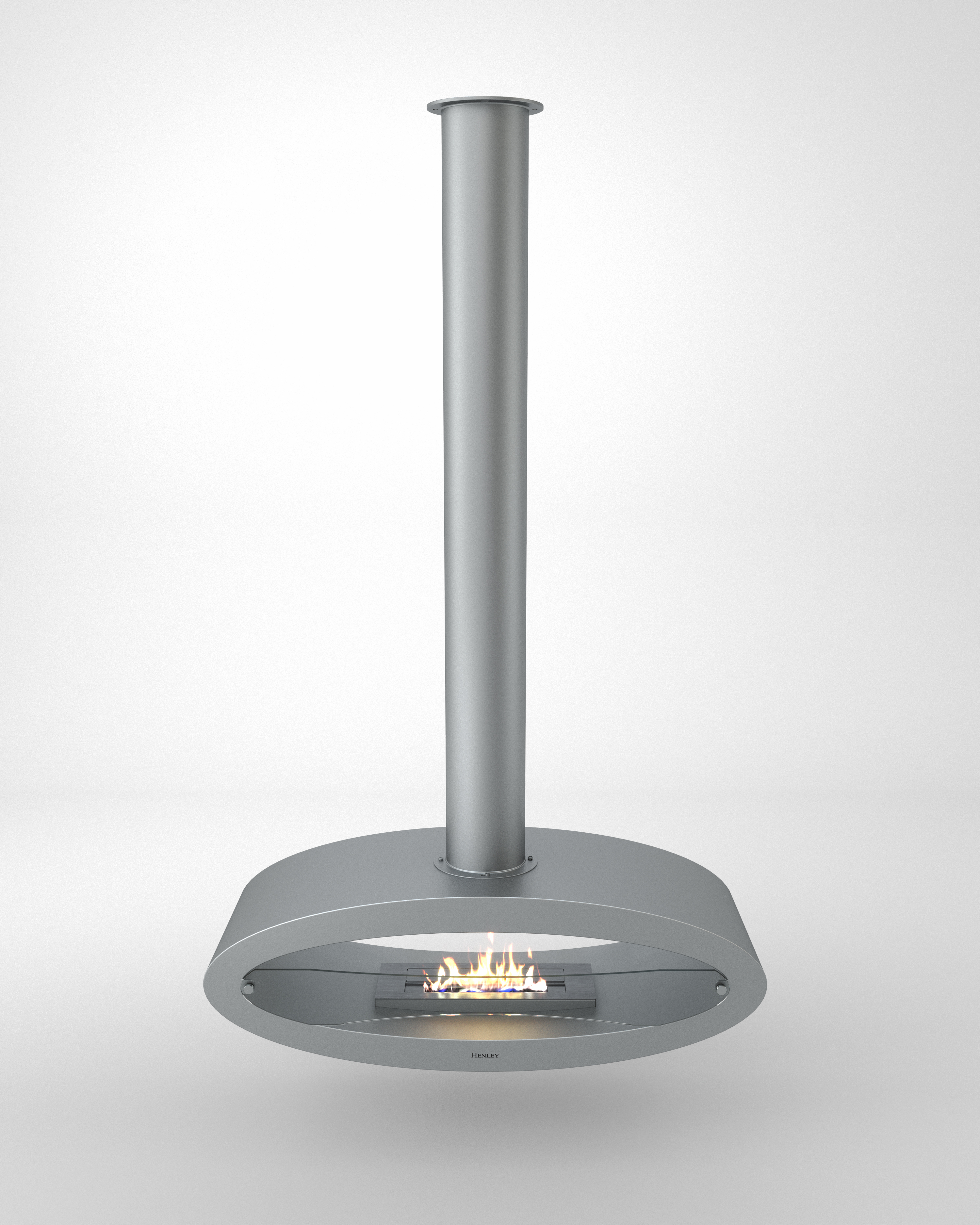 Henley Budapest Silver Bioethanol Fire Bio Nx 4005 Sl