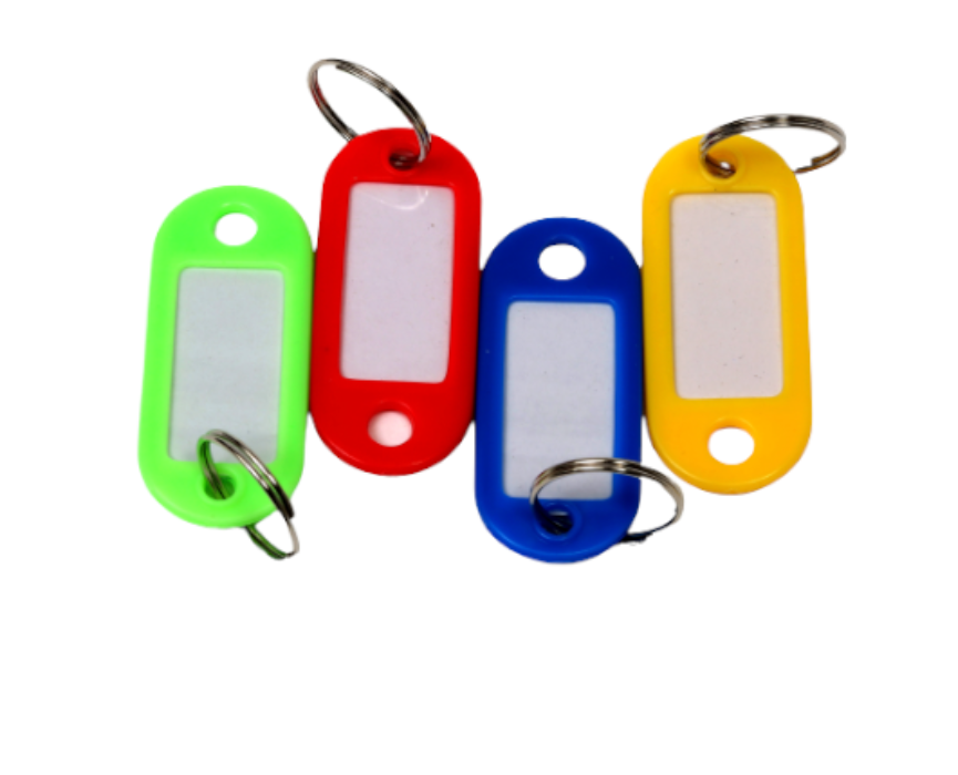 Key Tags Assorted Colours (4)