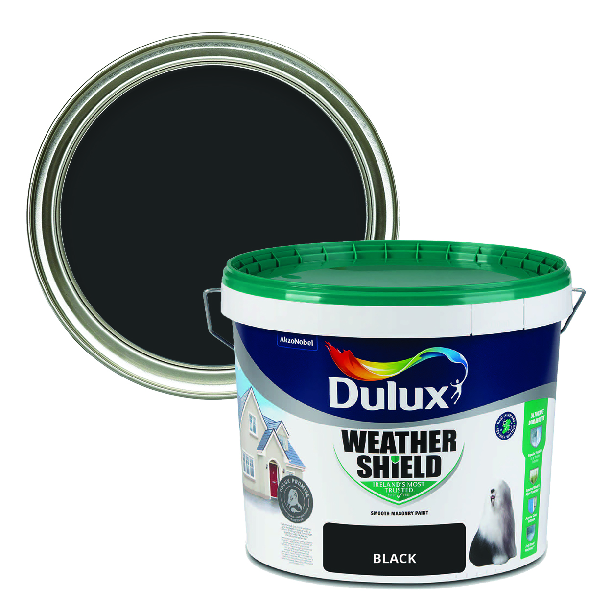 Dulux Weathershield Black 10l