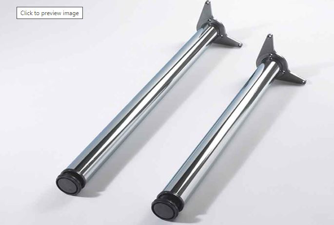 Pch 870mm Chrome Worktop Leg Qty 1