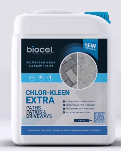 Chlorkleenextra/5 Paths Patio & Concrete Surface Cleaner 5l