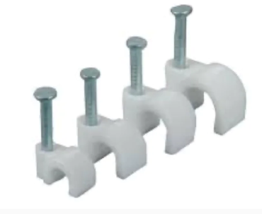 16mm PVC Nail Clips Box100