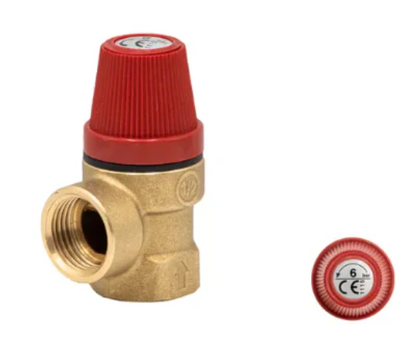Caleffi 1/2" No.1 Safety Valve 6 Bar