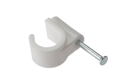 28mm PVC Masonry Nail Pipe Clip 50/box