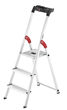 Hailo L60 Standardline 3 Tread Aluminium Safety Household Ladder