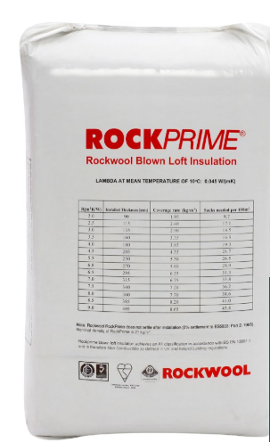 Rockwool Rockprime 20kg Blown Loft Insulation