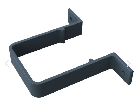 Freeflow Square Pipe Clip - Anthracite Grey