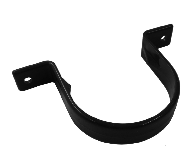 Freeflow Round Pipe Clip (Flush) - Black