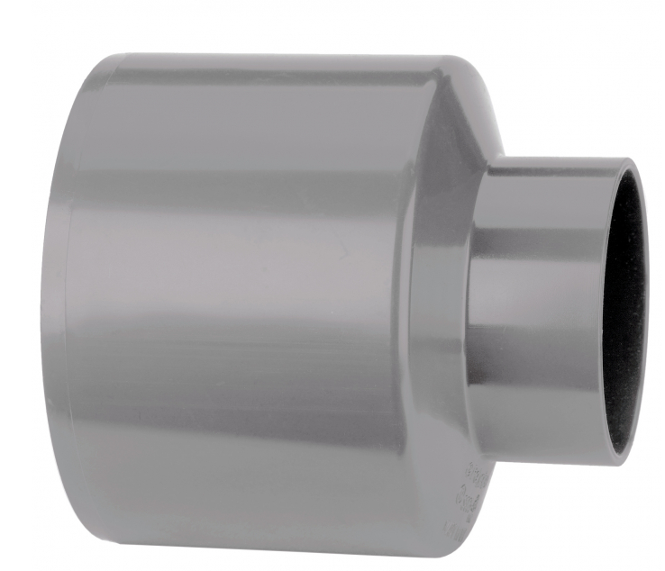 110mm x 50mm Invertical Reducer Grey Soil To Waste