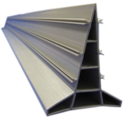 PVC Expansion Joint Rule 5m x 75mm Grey