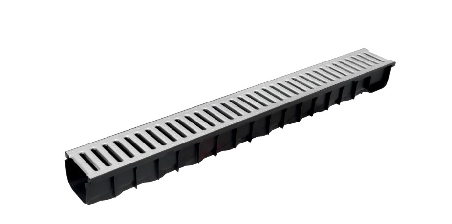 Dakota Midi Channel +galv Grating 1000 x 121 x 84mm